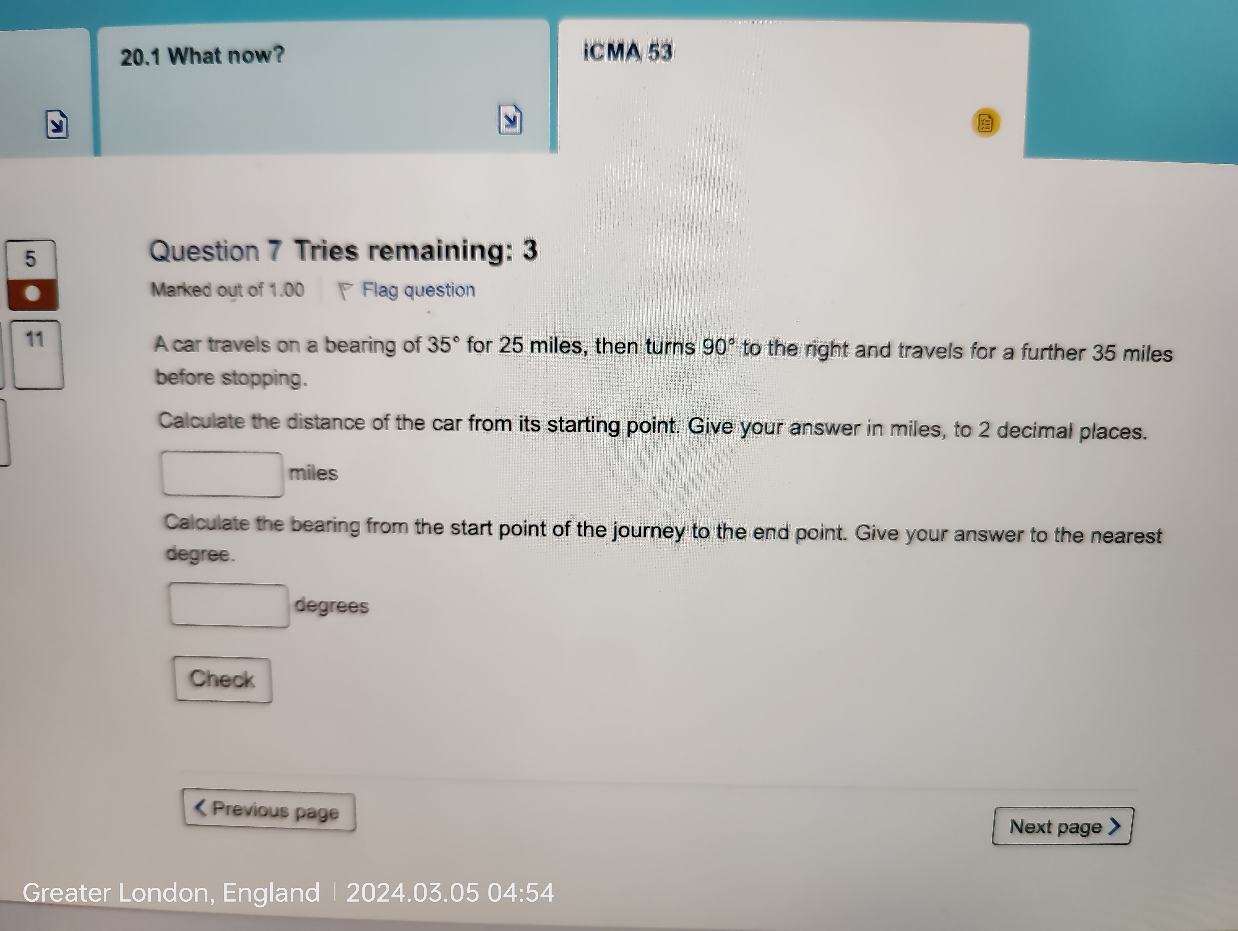 Solved Question 7 Tries remaining: 3Marked out of 1.00, P | Chegg.com Solved Question 7 Tries remaining: 3Marked out of 1.00, P | Chegg.com