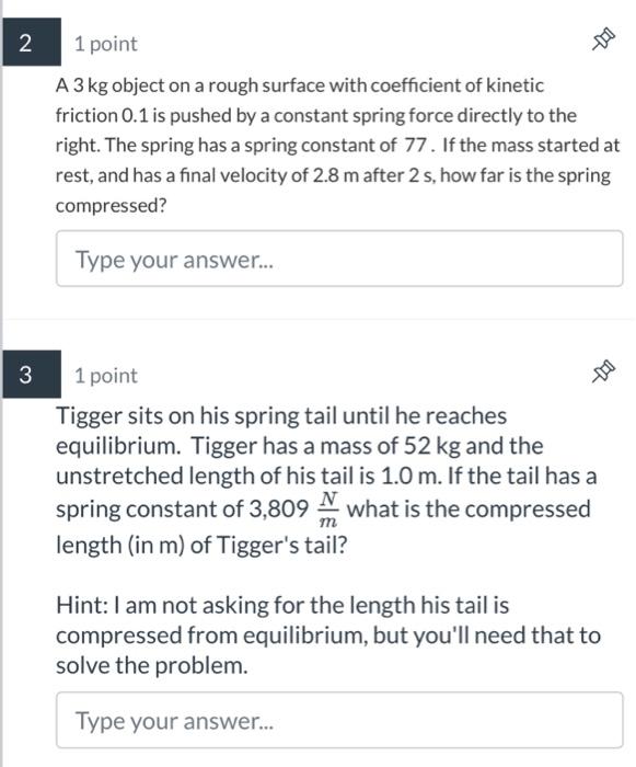 Solved A 3 kg object on a rough surface with coefficient of | Chegg.com