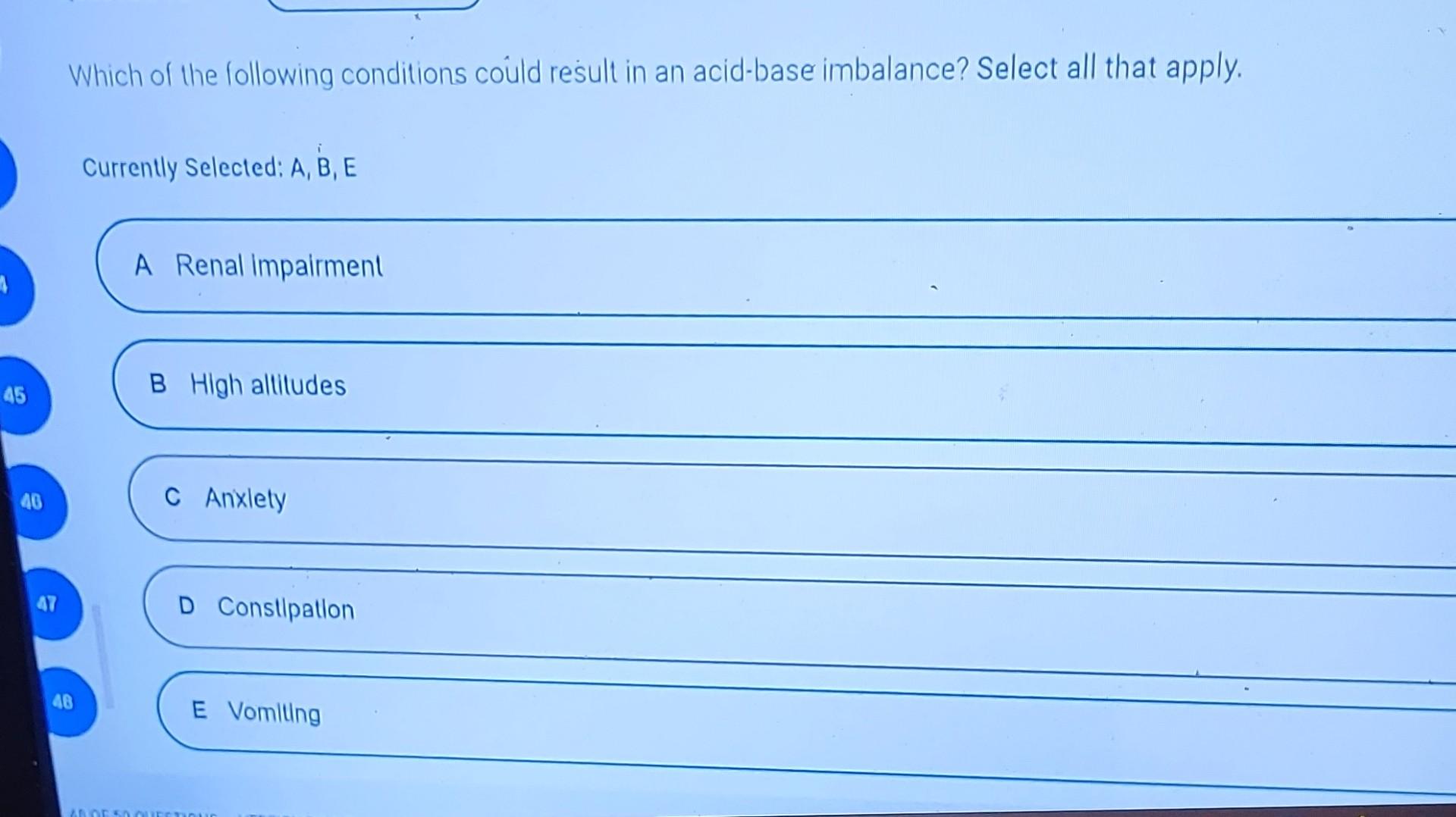 Solved Which of the following conditions could result in an | Chegg.com