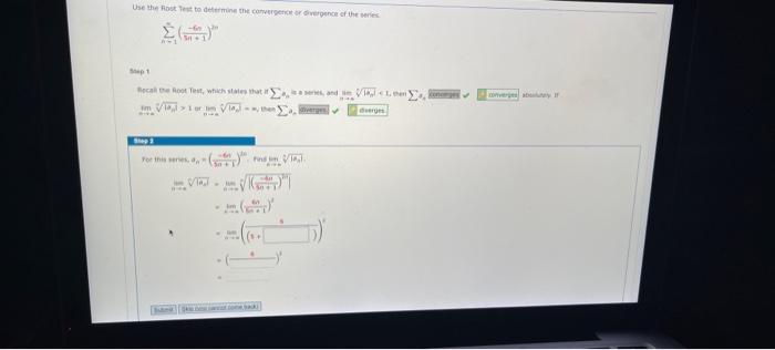 Solved Use the Rost Test to determine the convergence or | Chegg.com