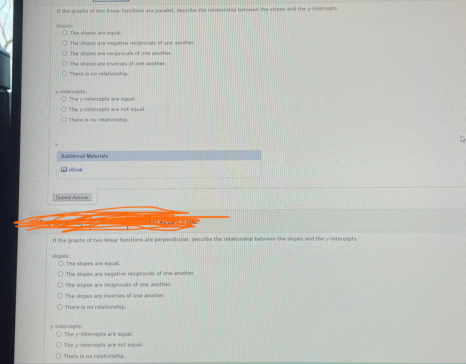 Solved If the graphs of two linear functions are parallel, | Chegg.com