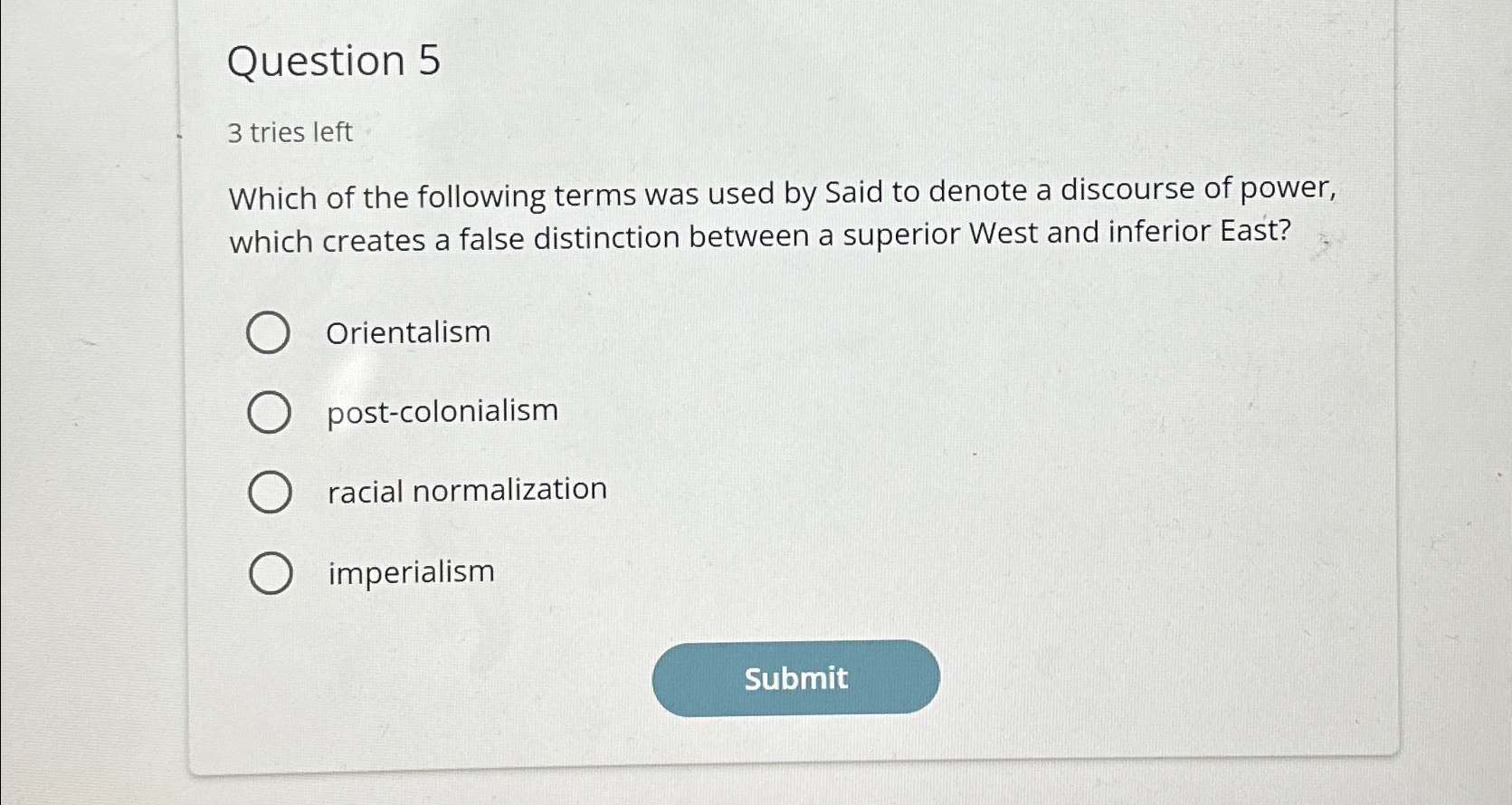 Solved Question 53 ﻿tries leftWhich of the following terms | Chegg.com