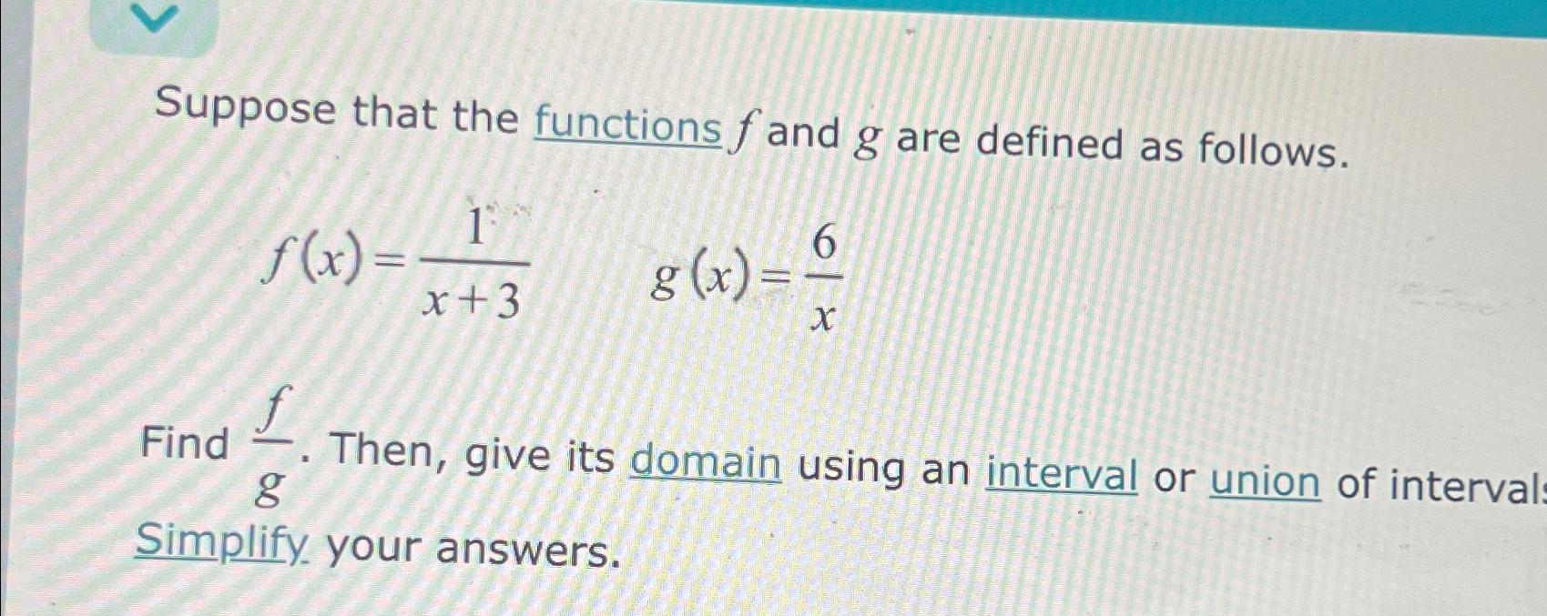 Solved Suppose that the functions f ﻿and g ﻿are defined as | Chegg.com