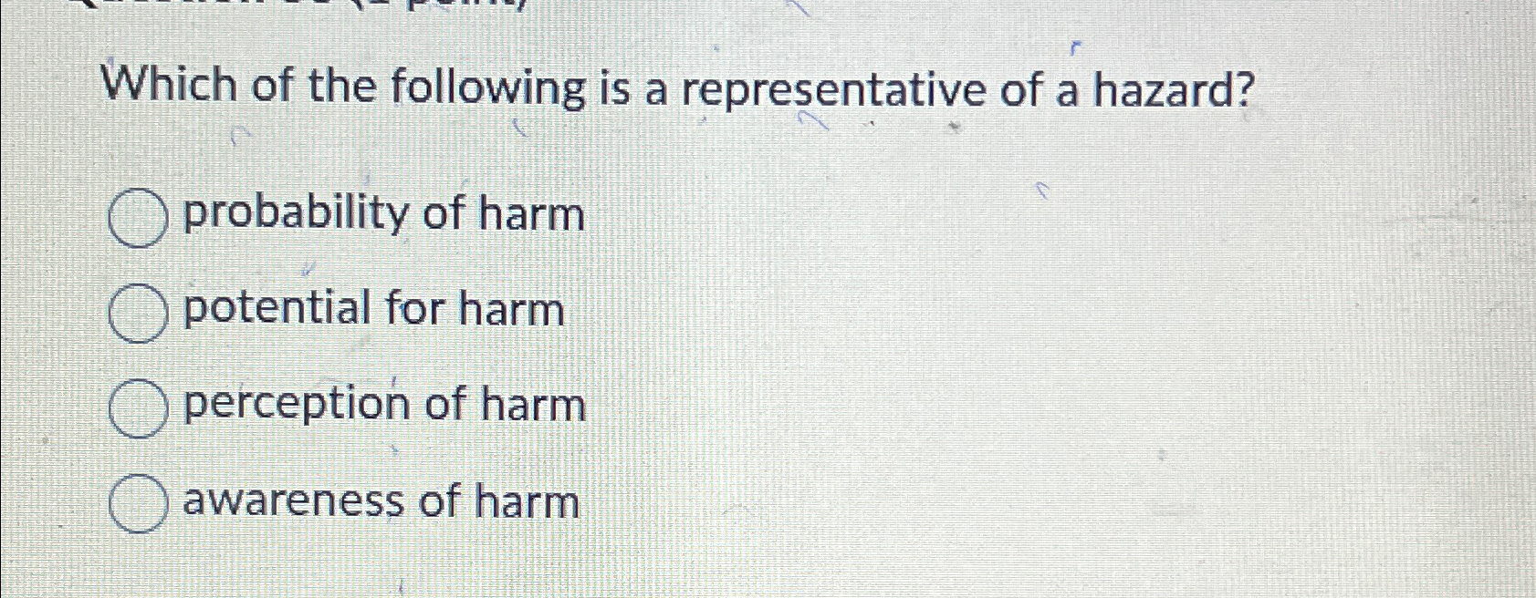 Solved Which of the following is a representative of a | Chegg.com