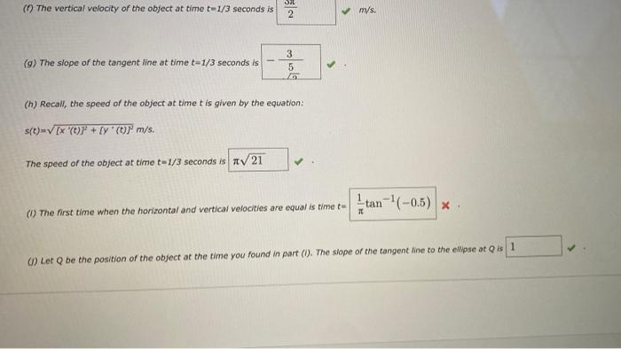 Solved Consider an object moving in the plane whose location | Chegg.com