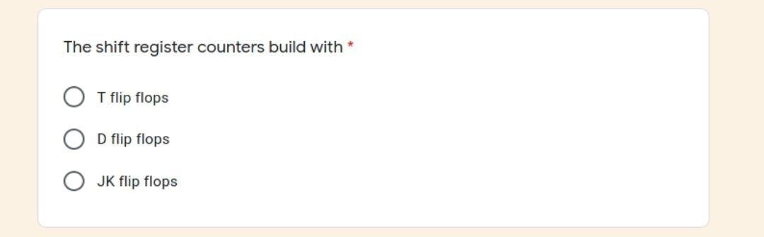 Solved * The shift register counters build with T flip flops | Chegg.com