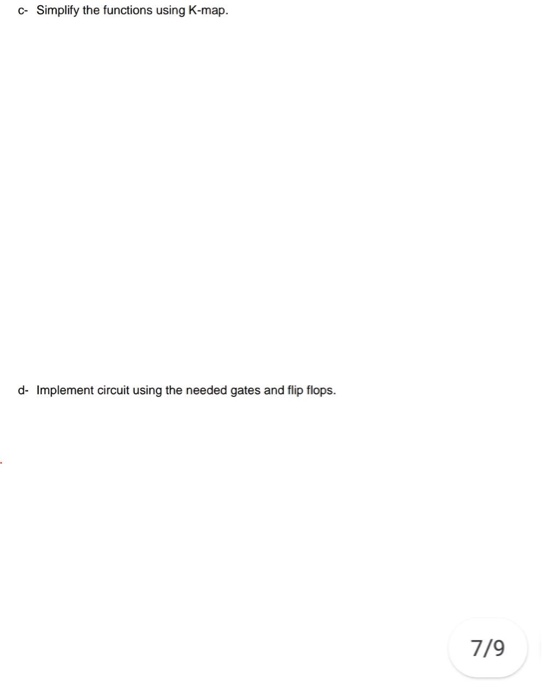 Solved Part Iii Synchronous Sequential Circuits Question 1