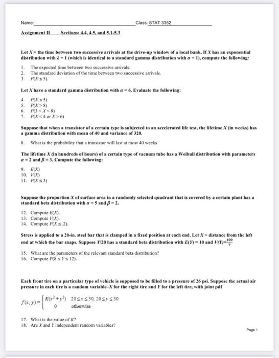 Solved Let X = the time between two successive arrivals at | Chegg.com