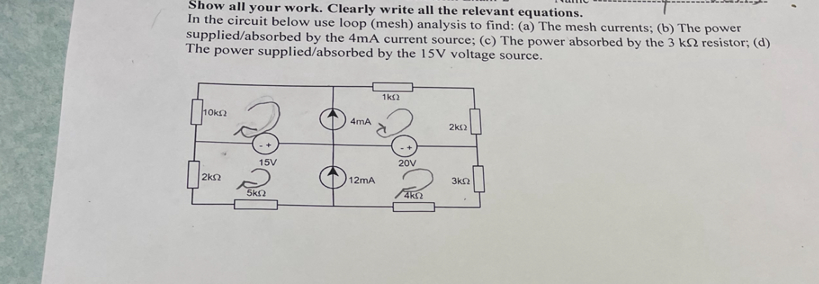 Solved Show all your work. Clearly write all the relevant | Chegg.com