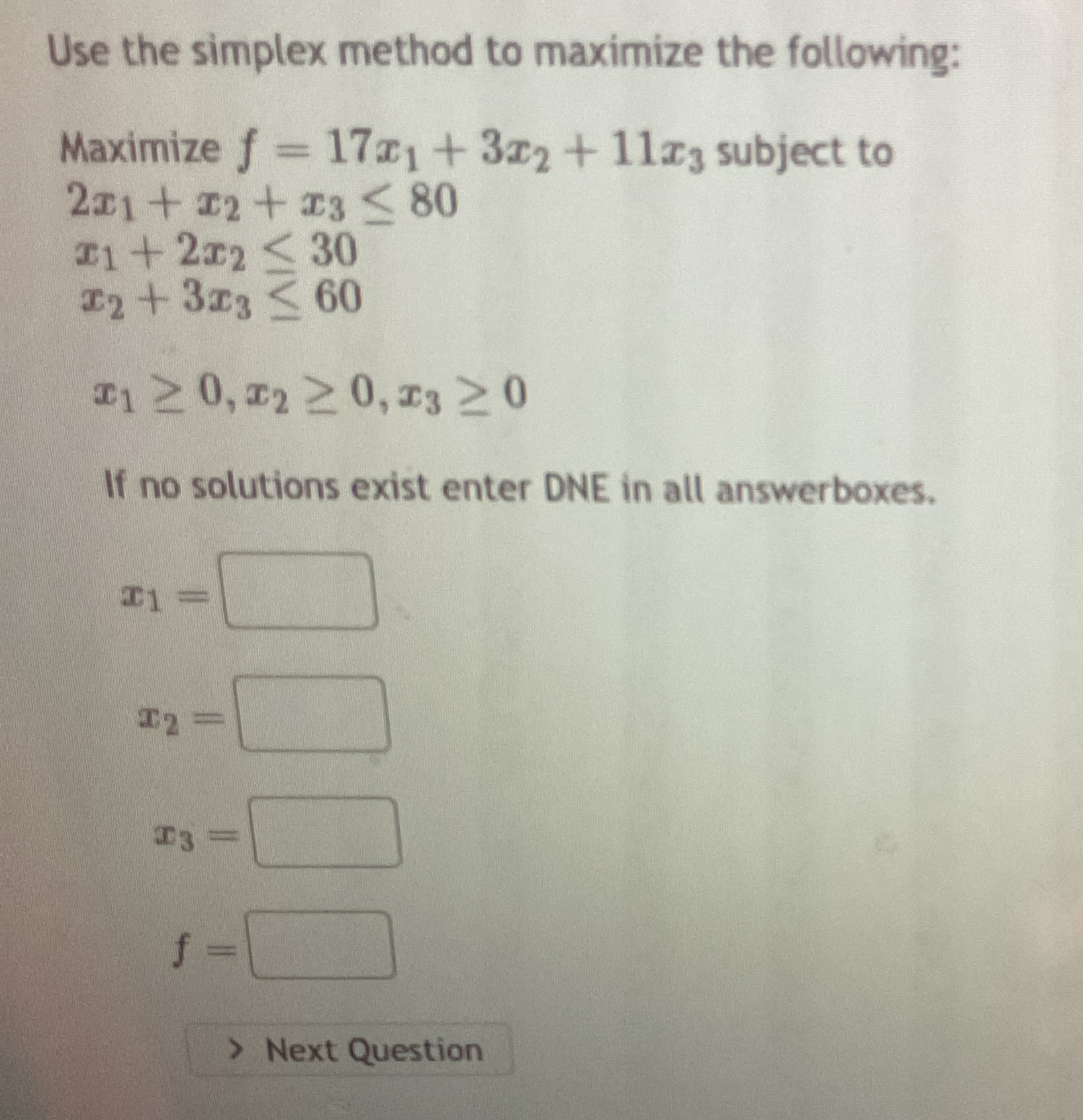 Solved Use The Simplex Method To Maximize The Following