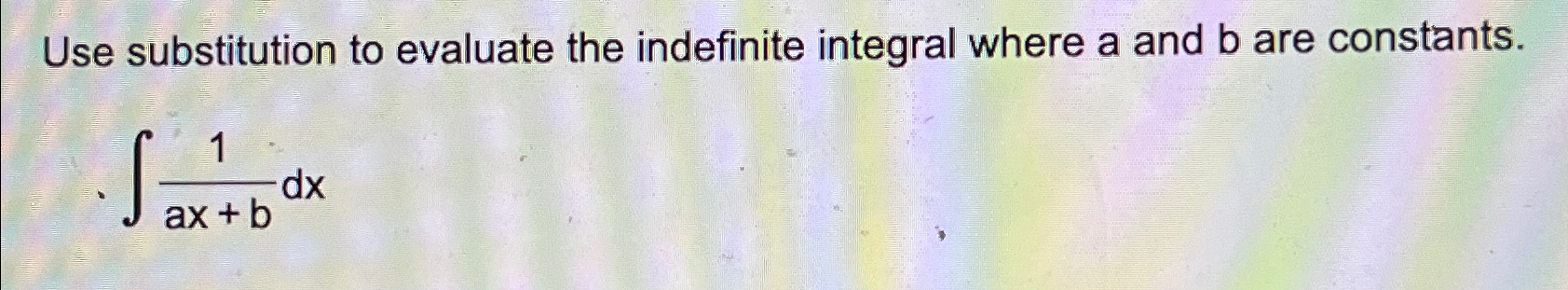 Solved Use substitution to evaluate the indefinite integral | Chegg.com