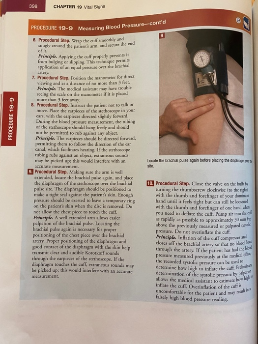 Solved G. Proper BP Cuff Selection Measurements of the arm | Chegg.com