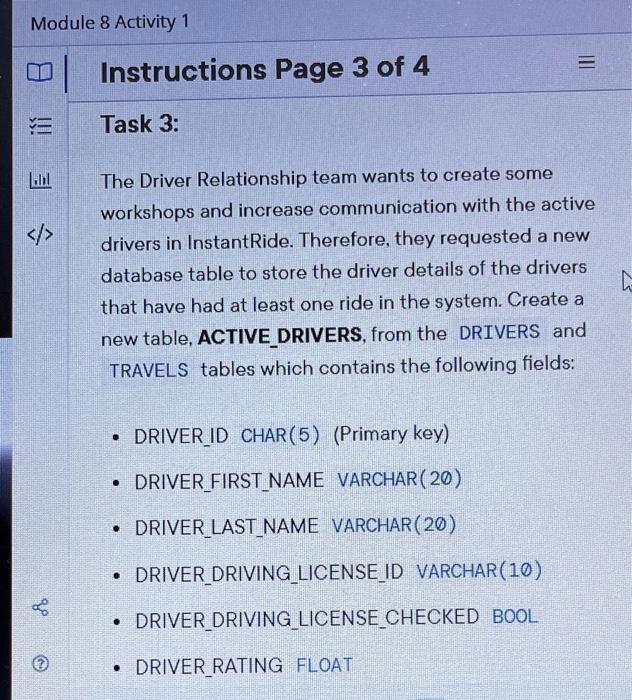 Solved Module 8 Activity 1 = Instructions Page 3 of 4 Task | Chegg.com