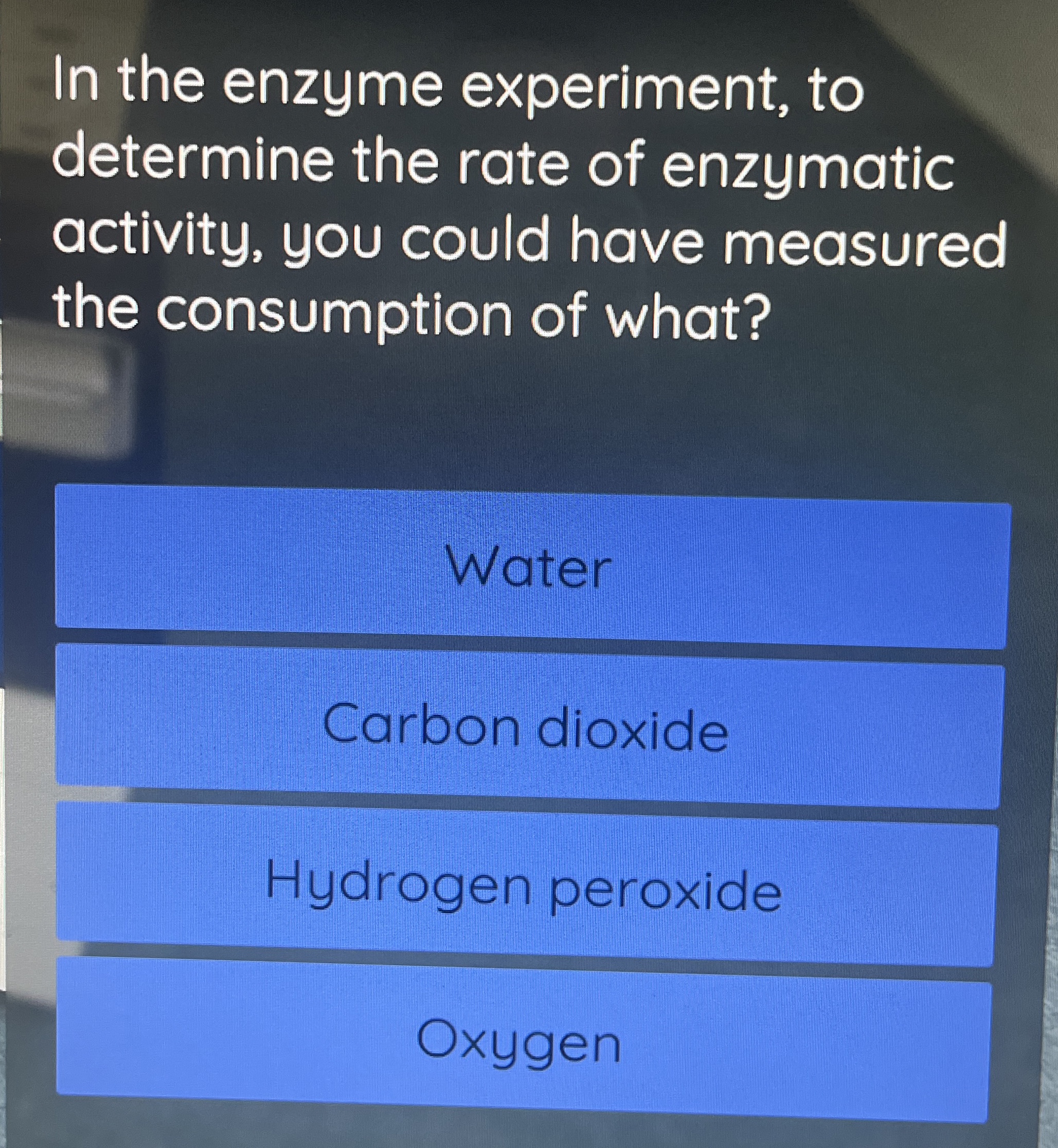Solved In the enzyme experiment, todetermine the rate of | Chegg.com