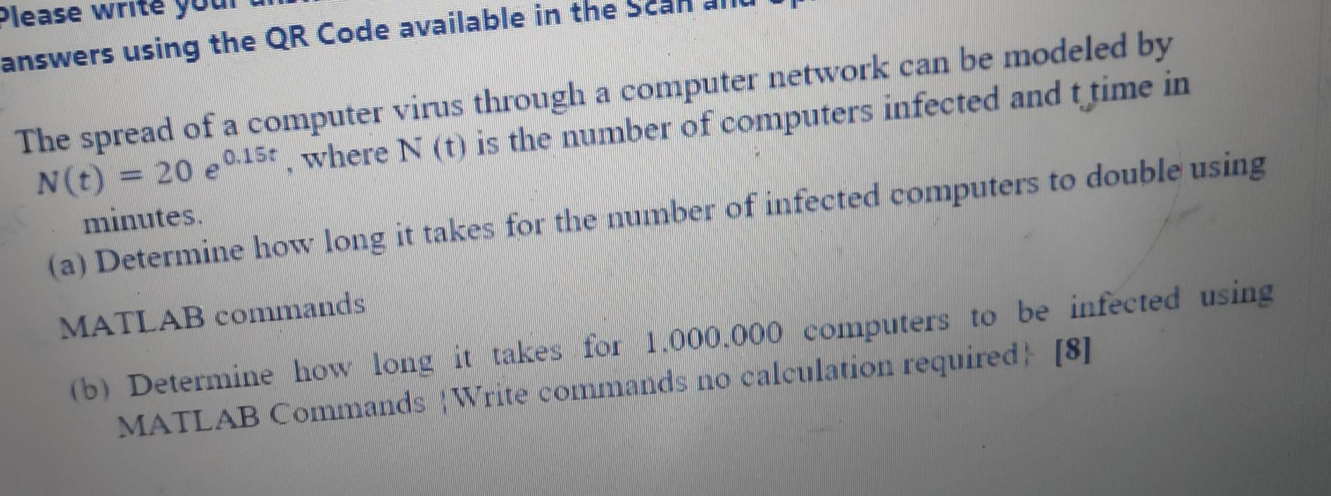 Solved answers using the QR Code available in the The spread | Chegg.com