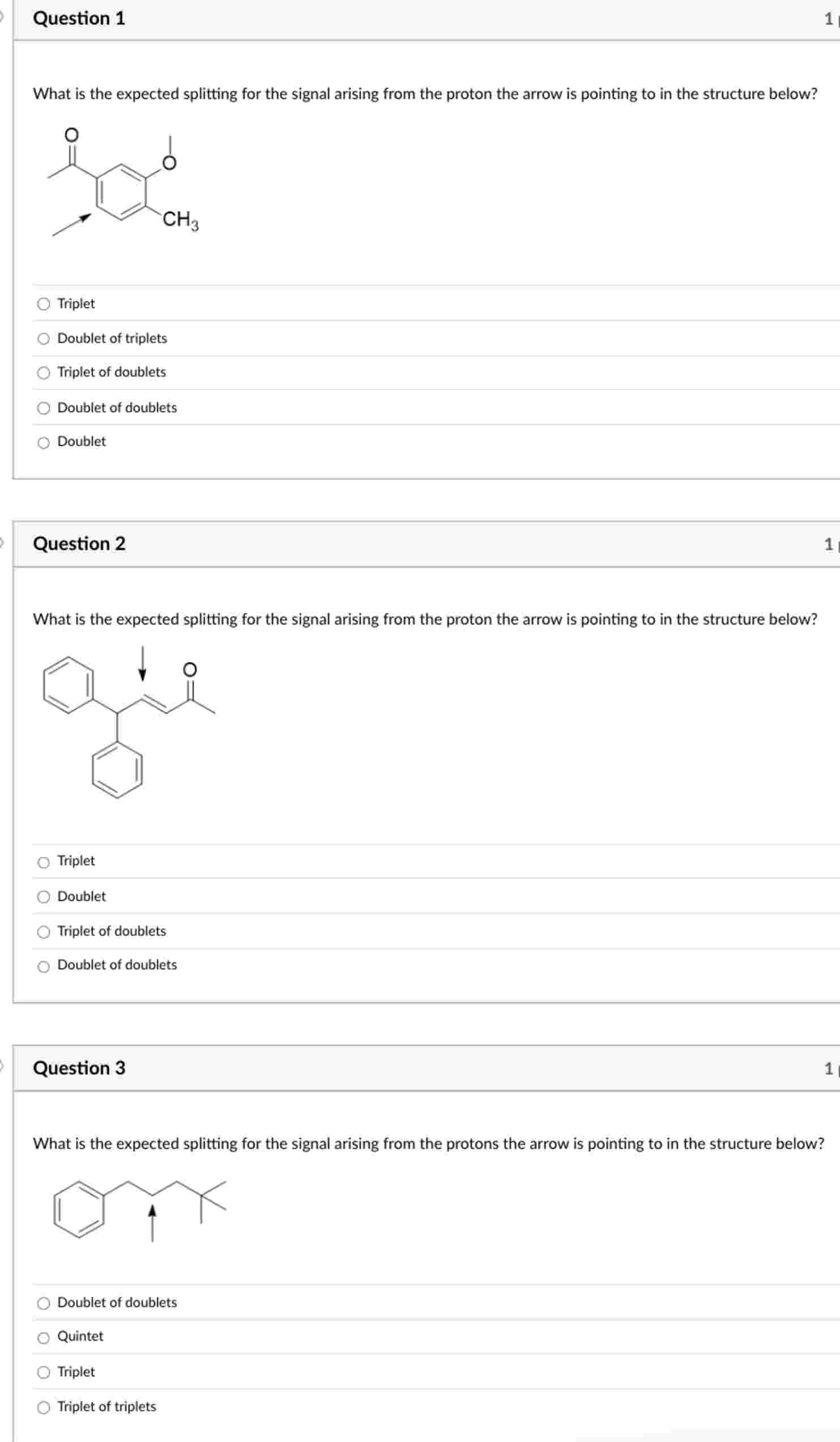 Solved What is the expected splitting for the signal arising | Chegg.com
