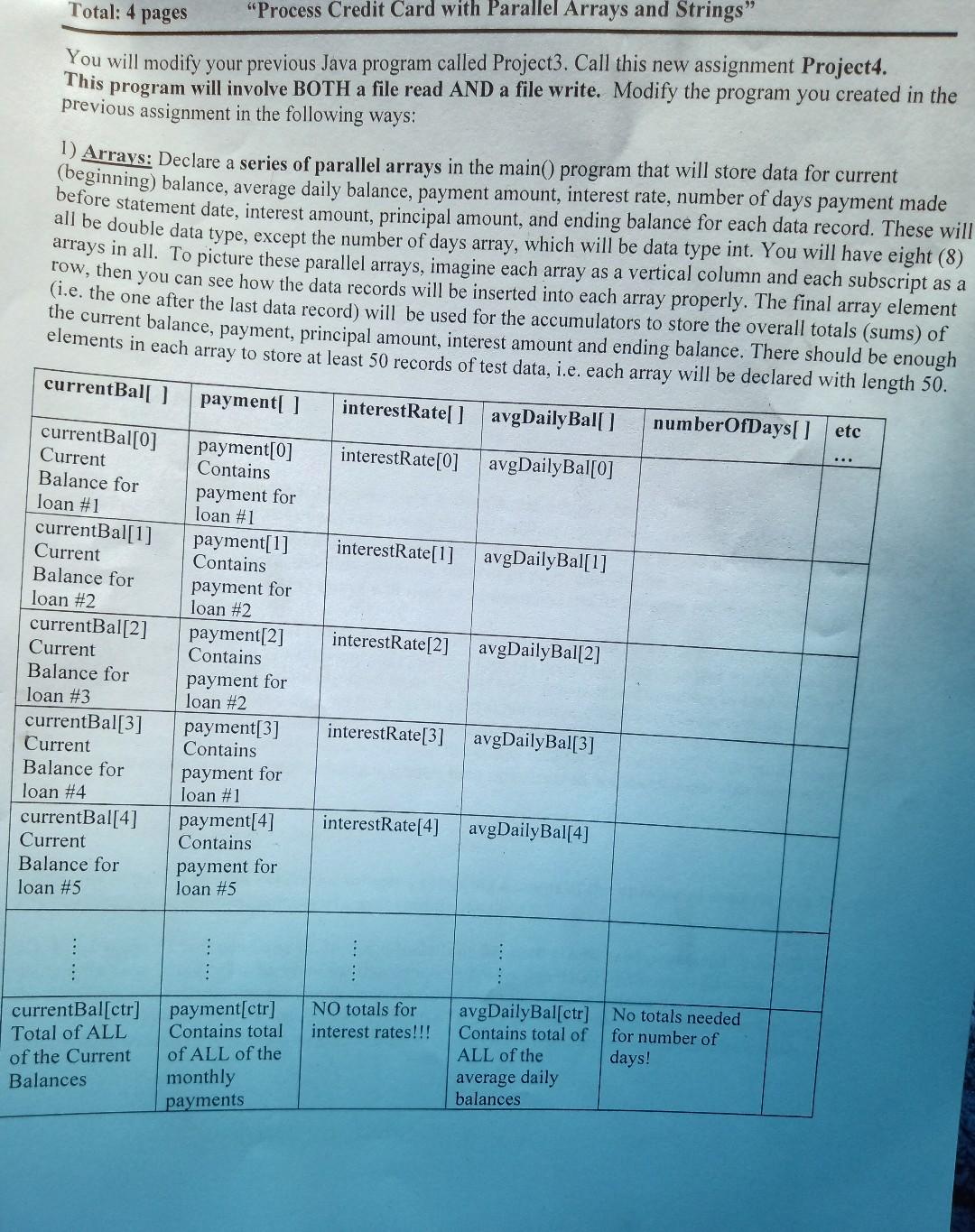 Solved You will modify your previous Java program called | Chegg.com