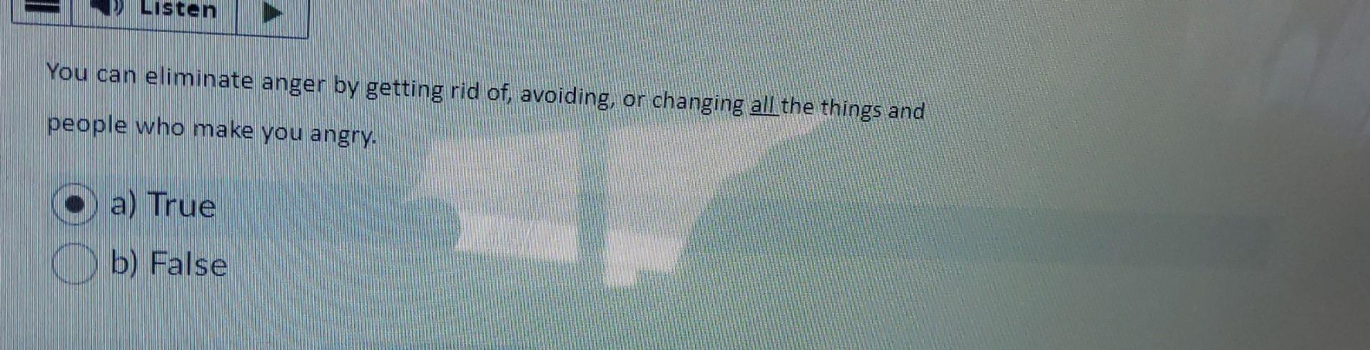 Solved A True B False