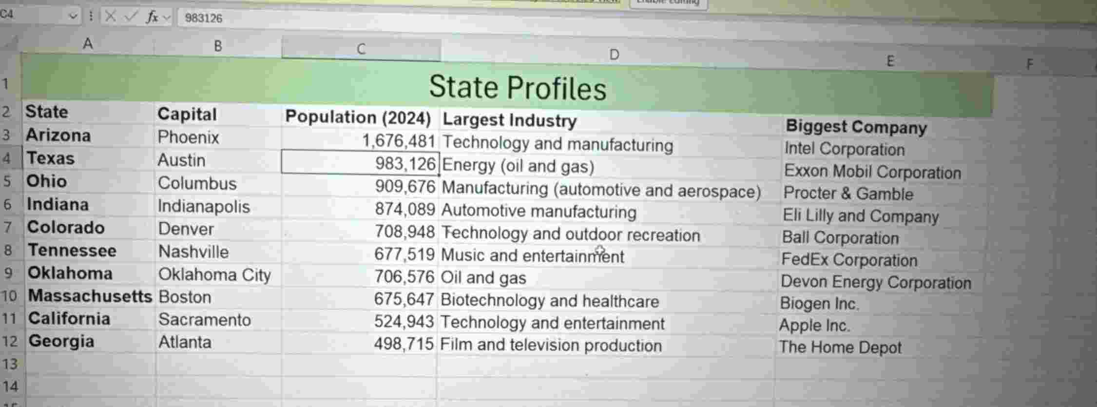 Solved Download the workbook Index Match Assessment and | Chegg.com