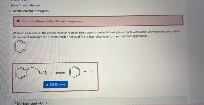 Solved x Incorrect. Please analyze the reaction process. | Chegg.com