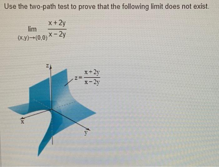 Solved Use the two-path test to prove that the following | Chegg.com