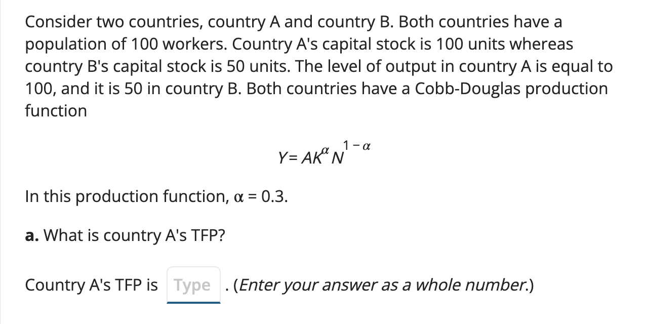 Solved Consider two countries, country A and country B. | Chegg.com