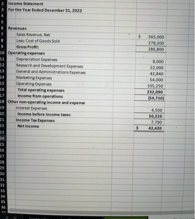 Solved breaking down the information to create/input | Chegg.com