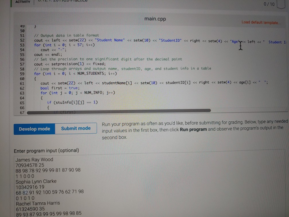 Solved I need more. I already have a code just let me know | Chegg.com