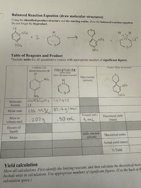 Solved Identify the Density of Morpholine given the | Chegg.com