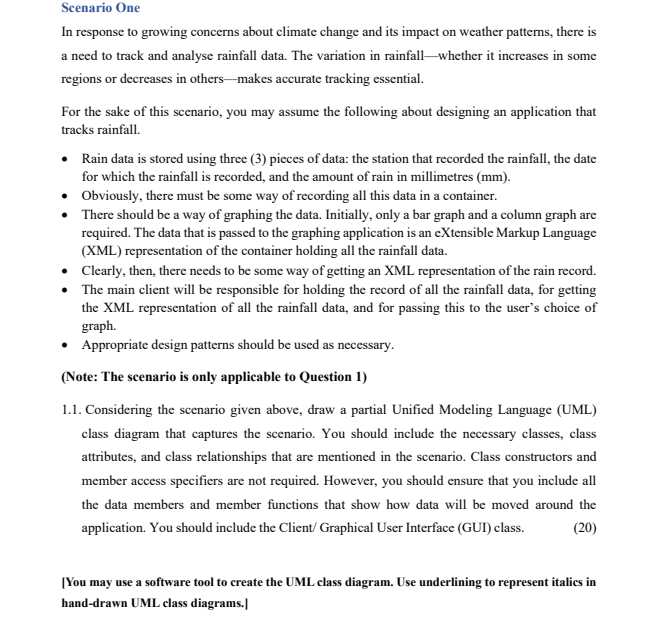 Solved Scenario OneIn response to growing concerns about | Chegg.com