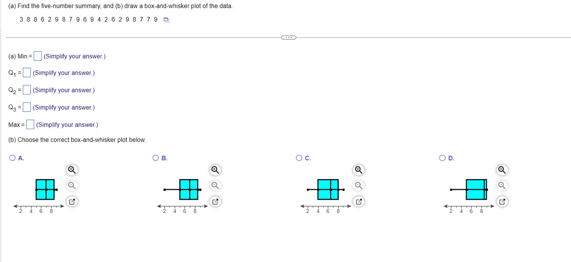Solved (a) ﻿Find the five-number summary, and (b) ﻿draw a | Chegg.com