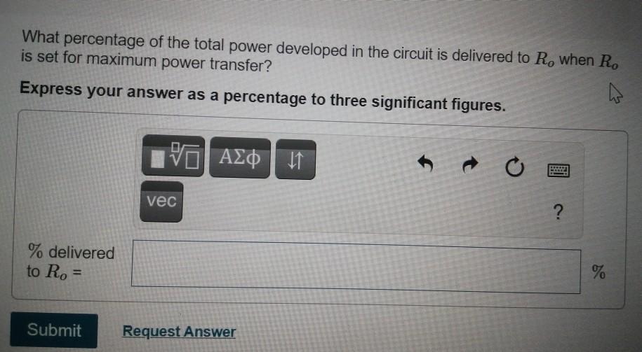 Solved What percentage of the total power developed in the | Chegg.com