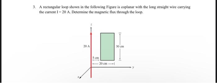 Solved 3. A rectangular loop shown in the following Figure | Chegg.com