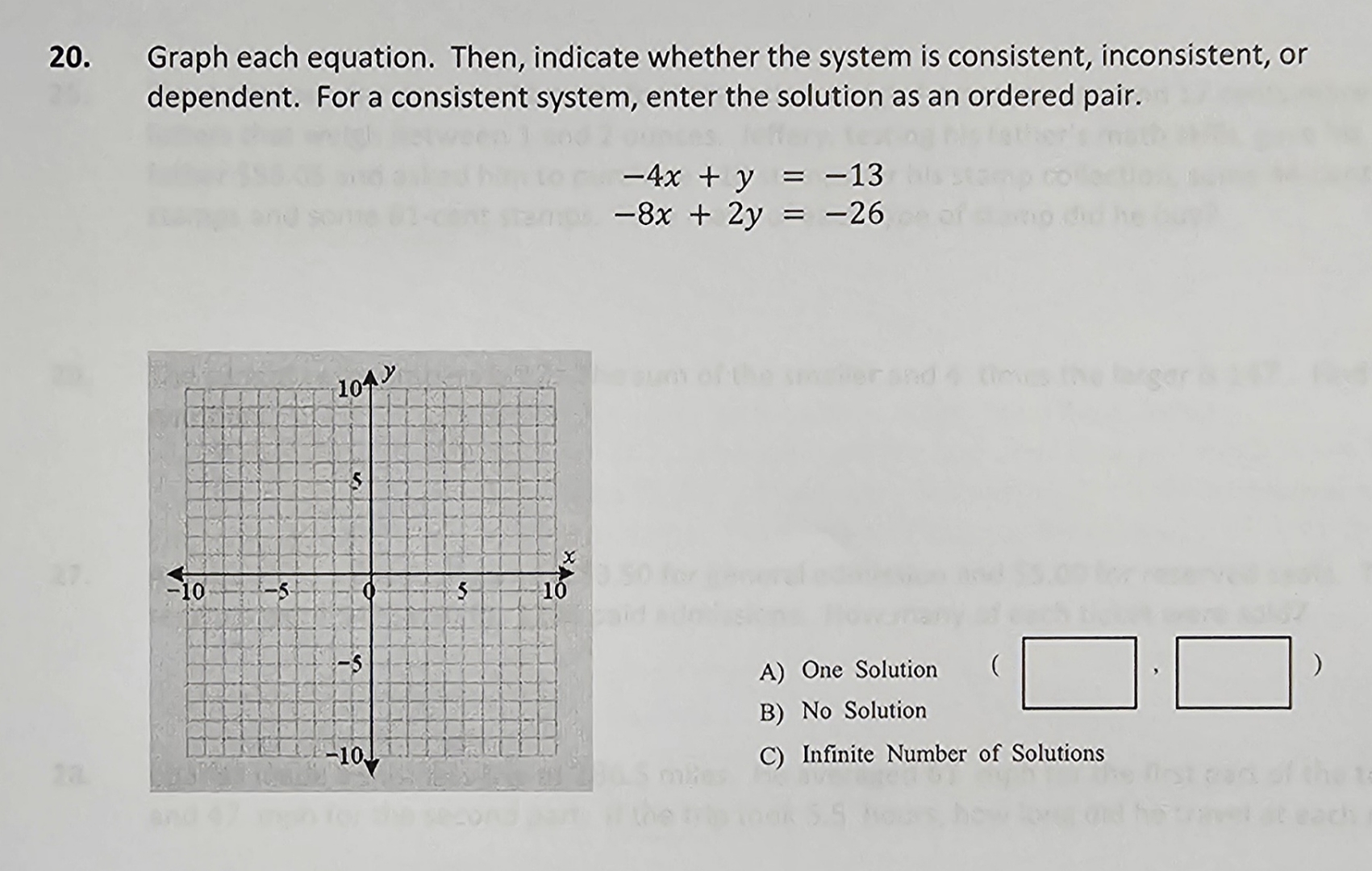 Solved Graph each equation. Then, indicate whether the | Chegg.com