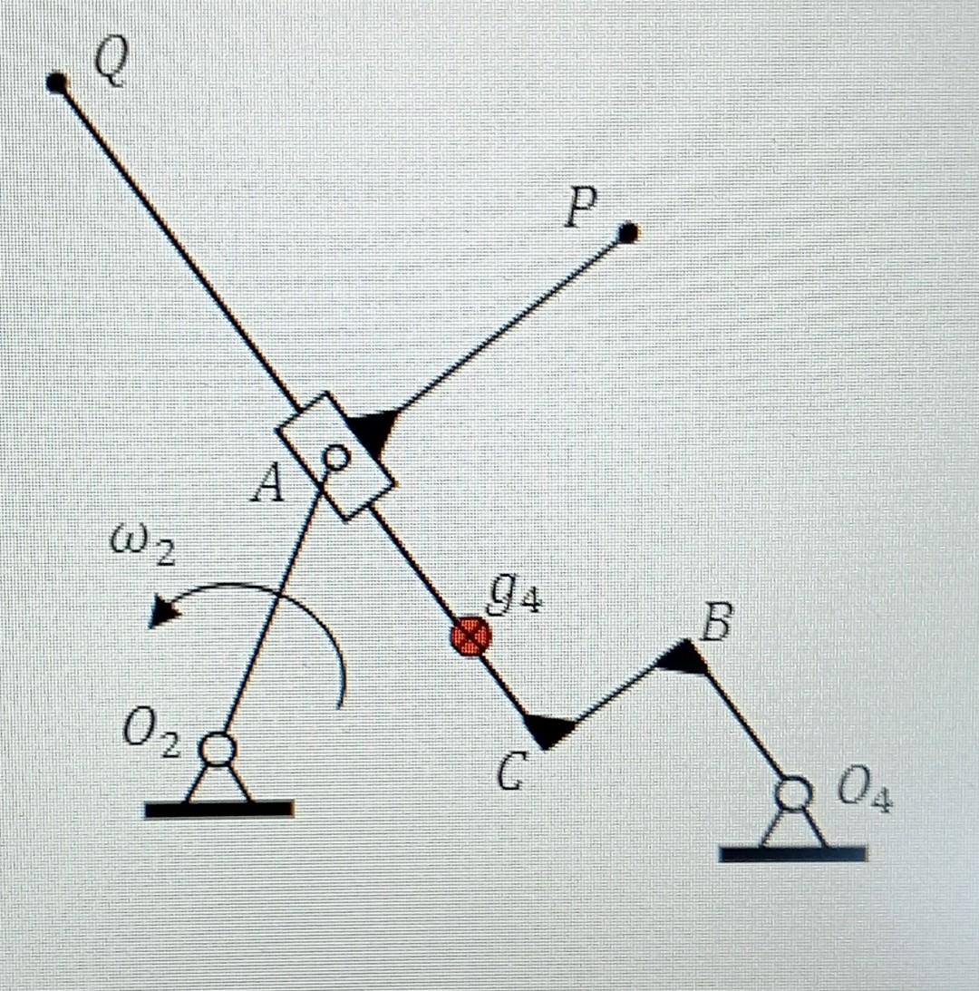 Solved Knowing that, in the position shown of the 4-link | Chegg.com