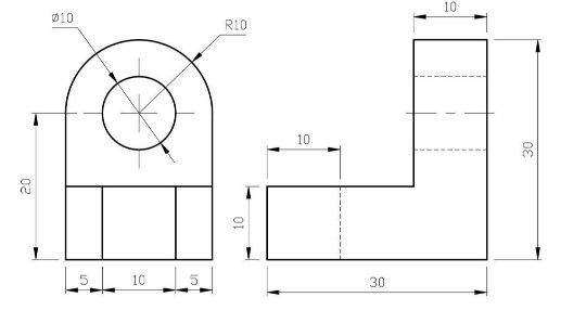 Solved Draw the OBLIQUE view of the following block with | Chegg.com