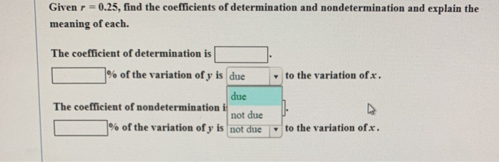 Solved Given r = 0.25, find the coefficients of | Chegg.com