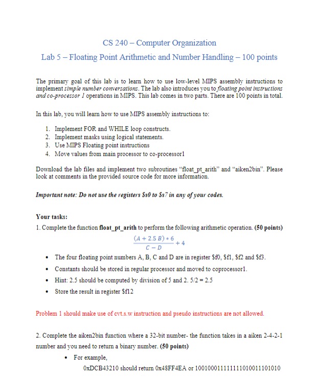 Solved Code below (only edit in areas marked)jal main# | Chegg.com