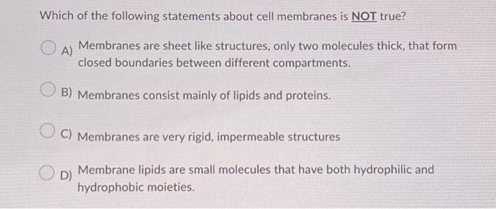 Solved MAX Which of the following statements about cell | Chegg.com
