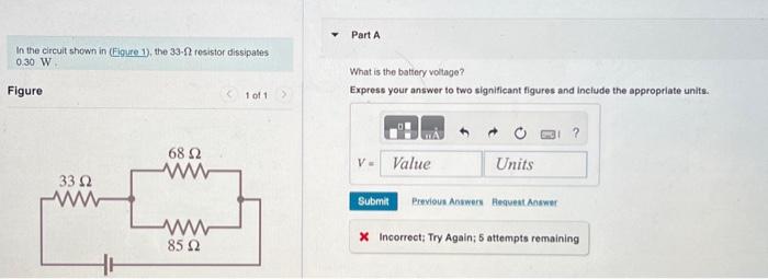 Solved In the circuit shewn in (Figure 1), the 33−Ω resistor | Chegg.com