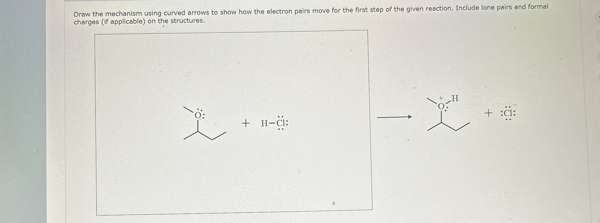 Solved Draw the mechanism using curved arrows to show how | Chegg.com