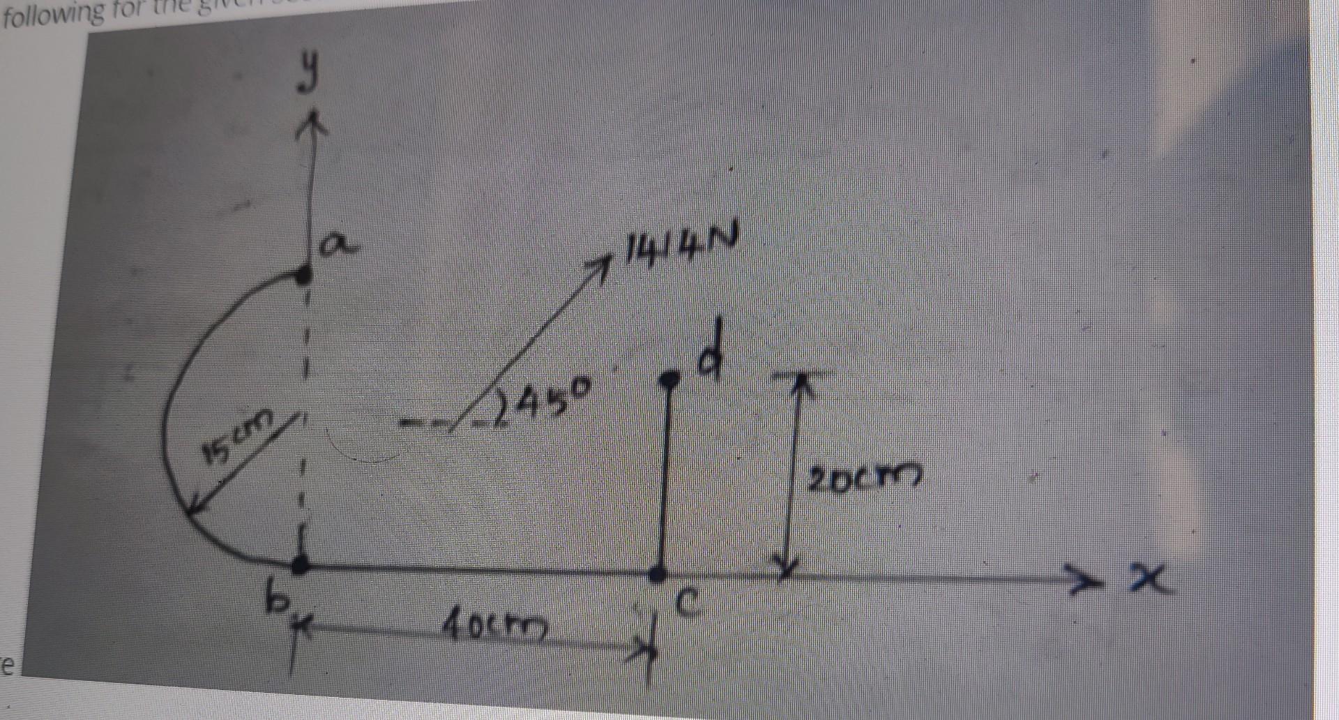 Solved find the following for the given section as shown in | Chegg.com