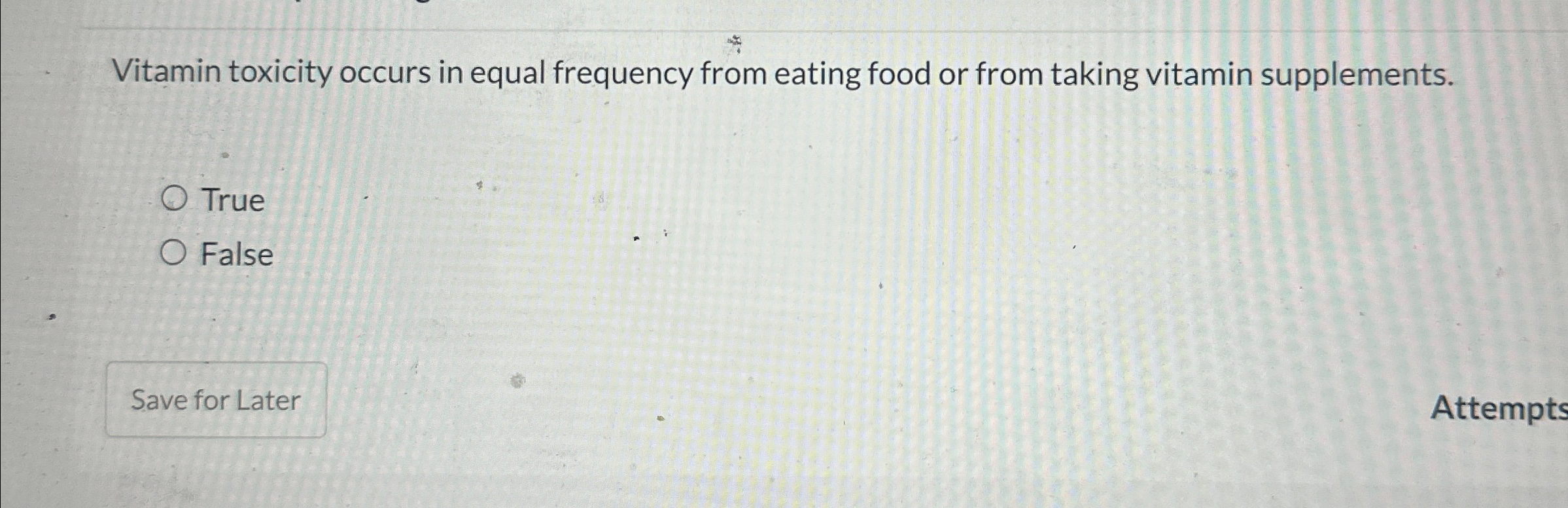Solved Vitamin toxicity occurs in equal frequency from | Chegg.com