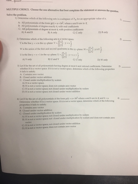 Solved write your answer in the space provided or on a | Chegg.com