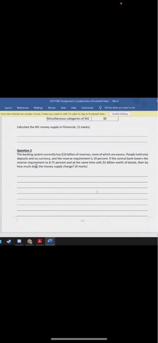 Solved CDA outcomes of M2 Calculate the money in Pondal (1) | Chegg.com