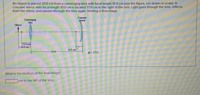 Solved Required information An object is placed 200 cm from | Chegg.com