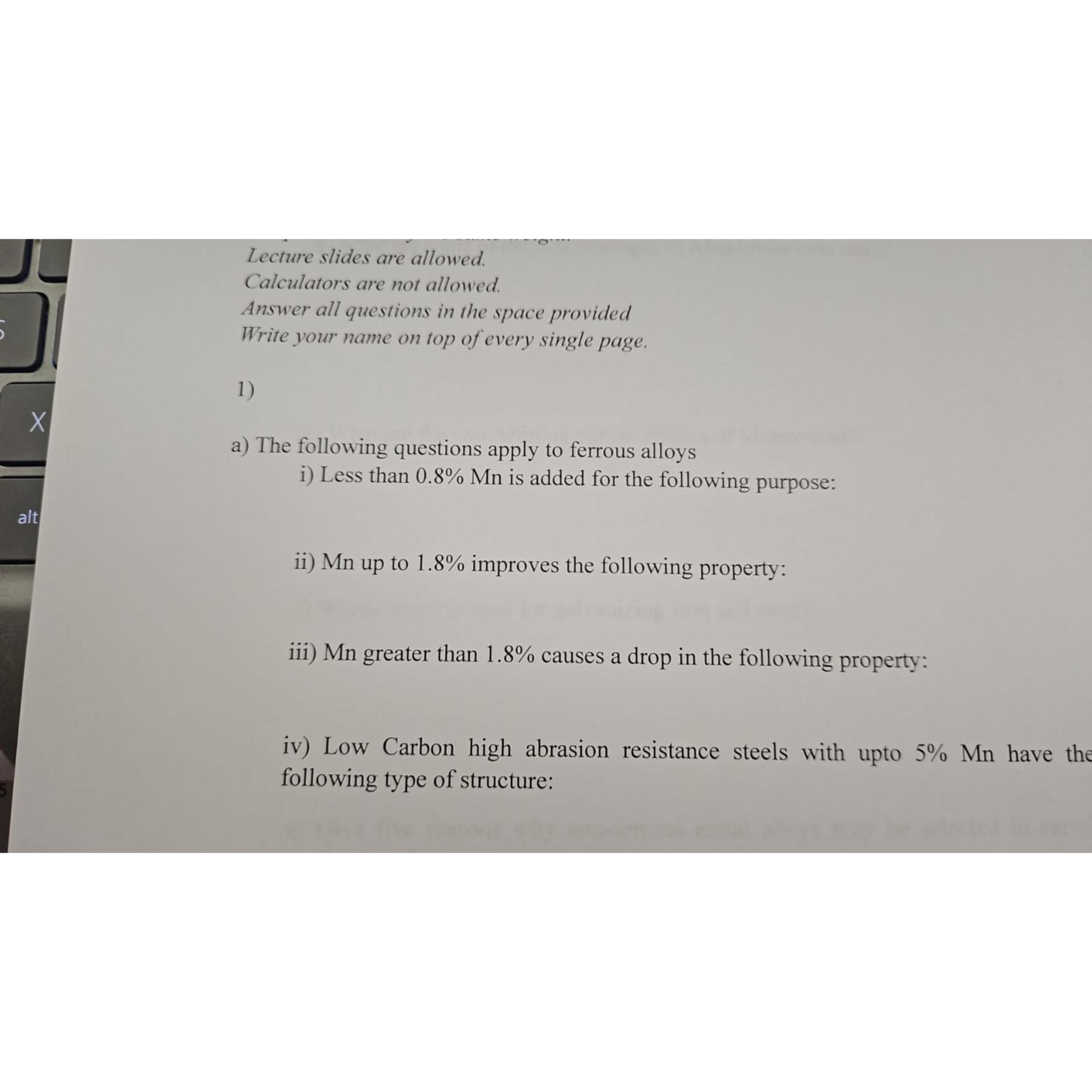 Solved Lecture slides are allowed.\\nCalculators are not | Chegg.com