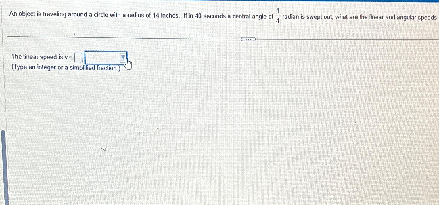 Solved An object is traveling around a circle with a radius | Chegg.com