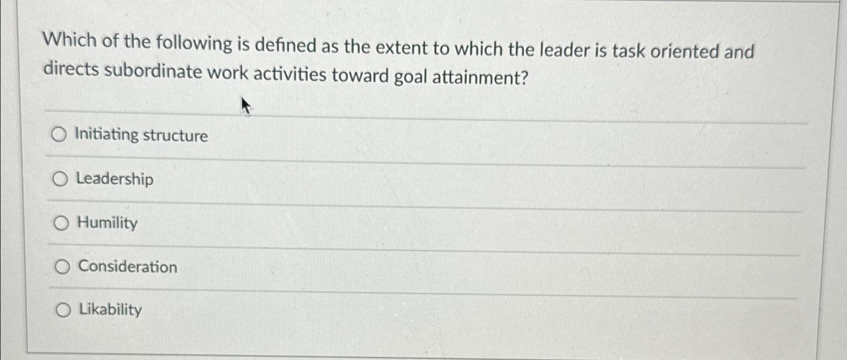 Solved Which of the following is defined as the extent to | Chegg.com