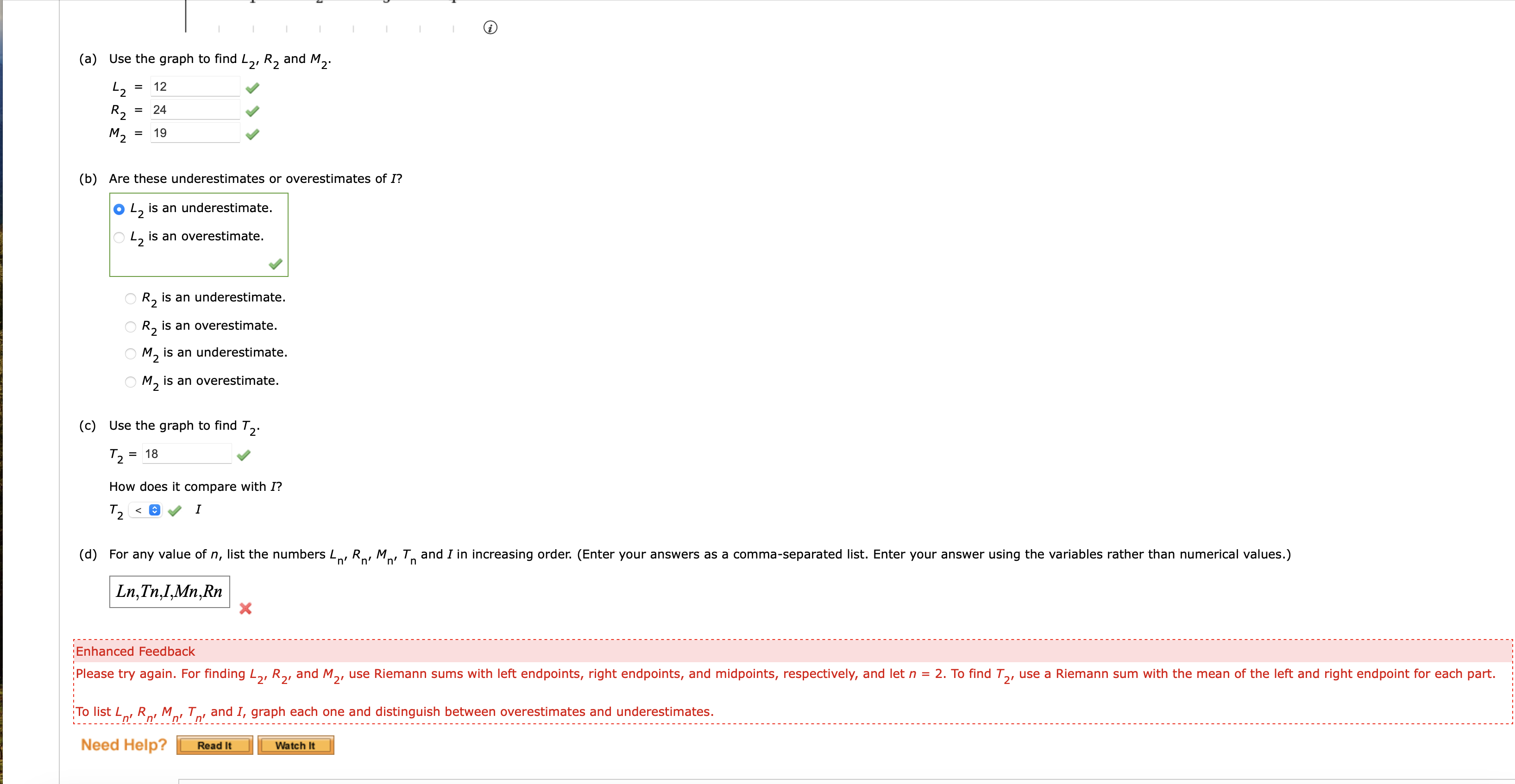 (a) ﻿Use the graph to find L2,R2 ﻿and M2.L2=R2=M2=(b) | Chegg.com